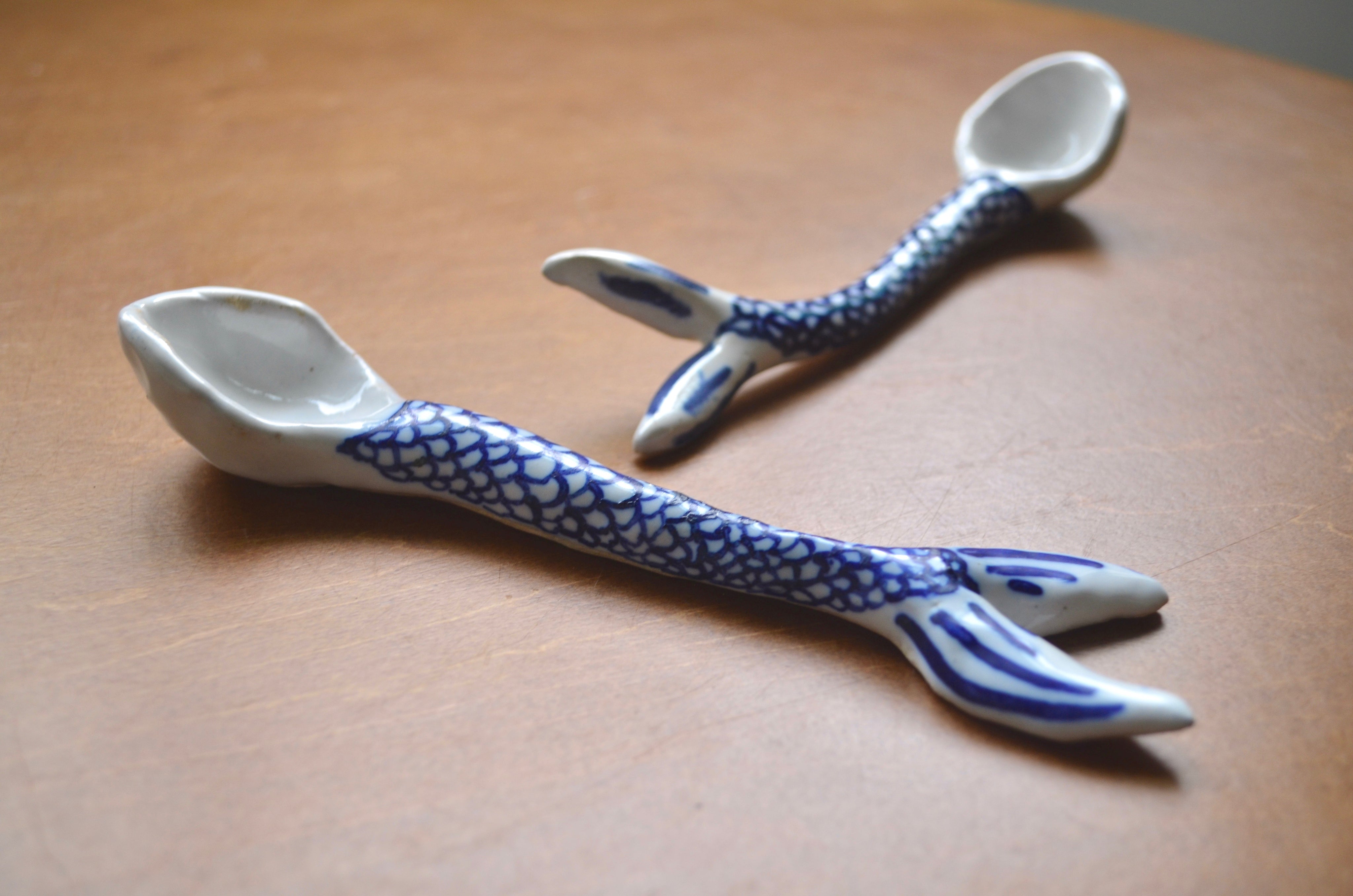 Mermaid ceramic spoons | Handmade ceramics Singapore - Eat & Sip